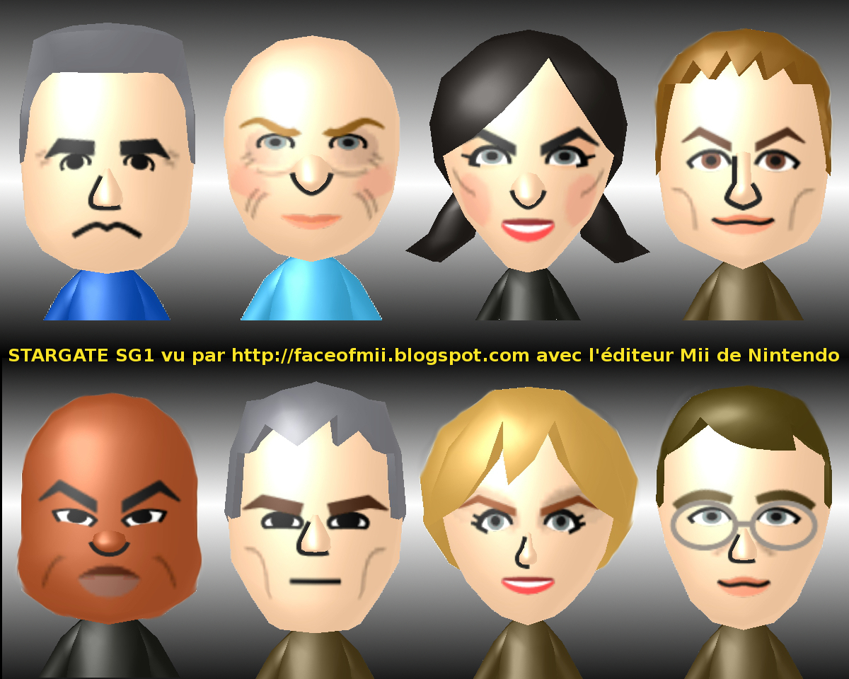 Face of Mii: Stargate SG1