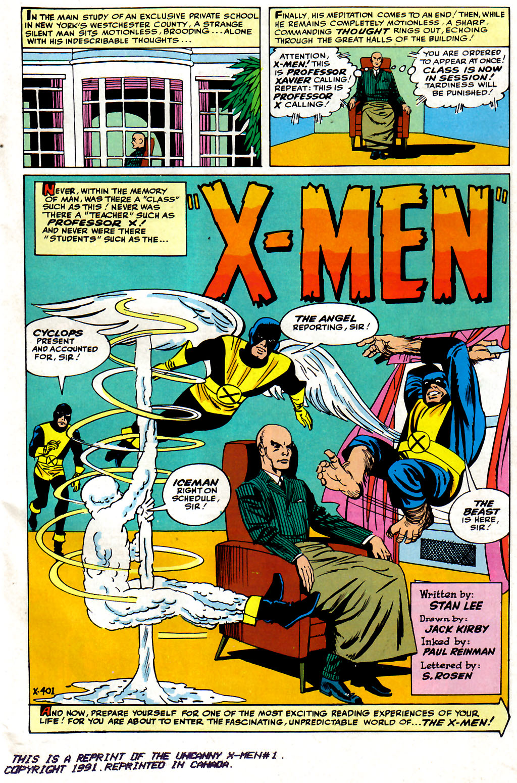 Cracked Magazine and Others: The X-Men First Issue Reprint