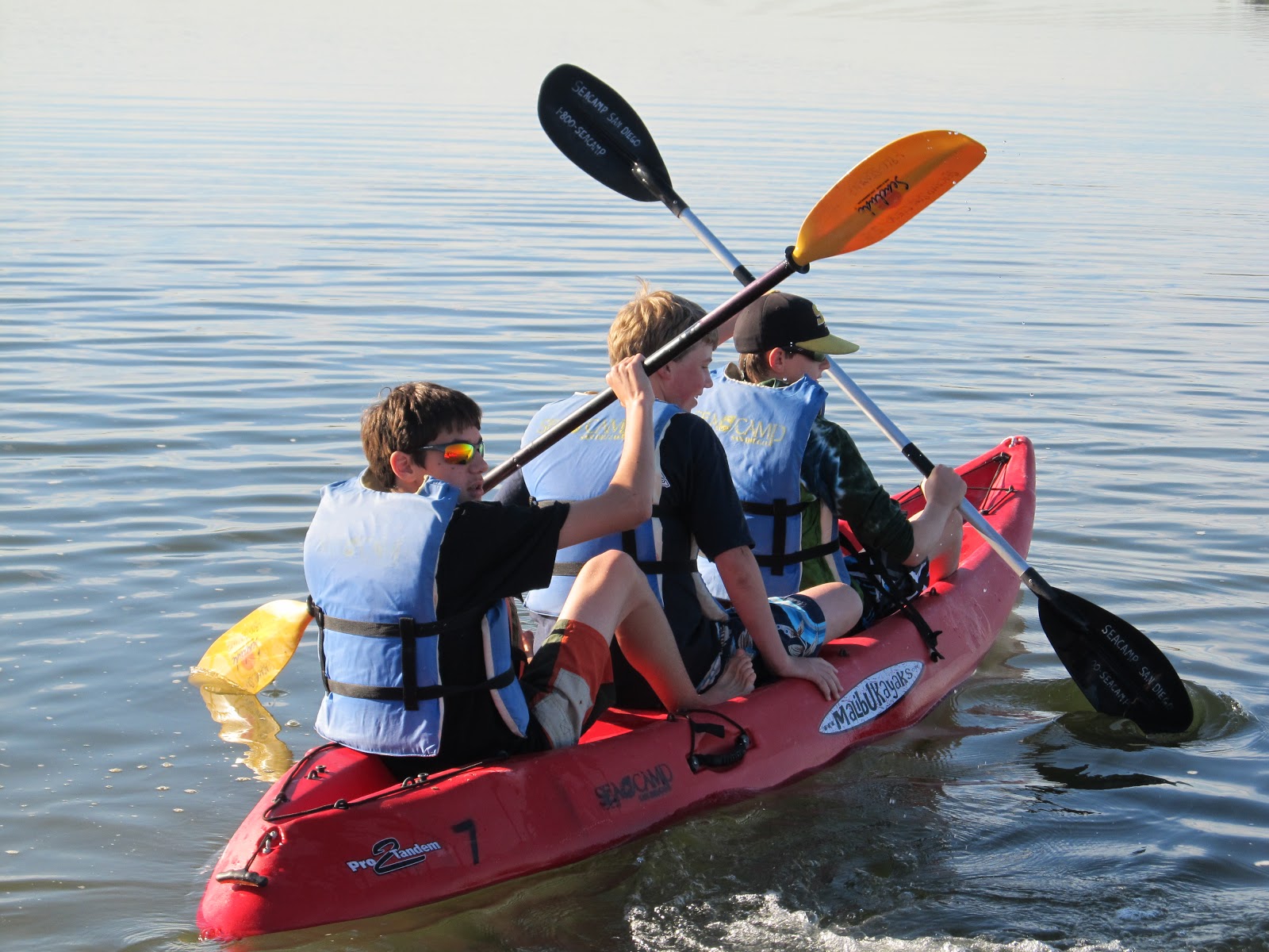 Slavens 7th grade math: Sea Camp Day 3 - Kayaking, Sea World