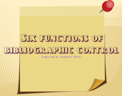 Six Functions of Bibliographic Control