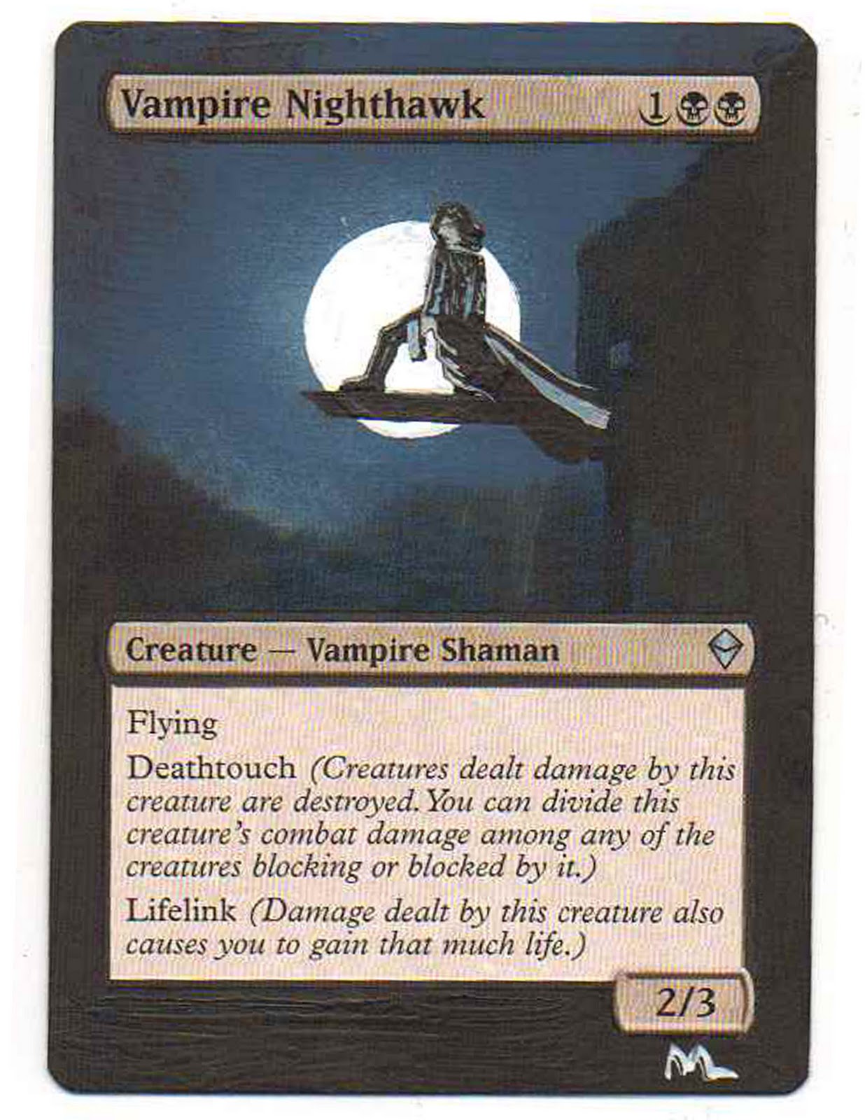 Magic: the Paintering: Vampire Nighthawk
