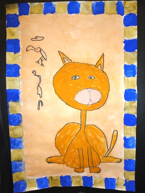 Thomas Elementary Art: 2nd Grade Egyptian Cats and Dogs