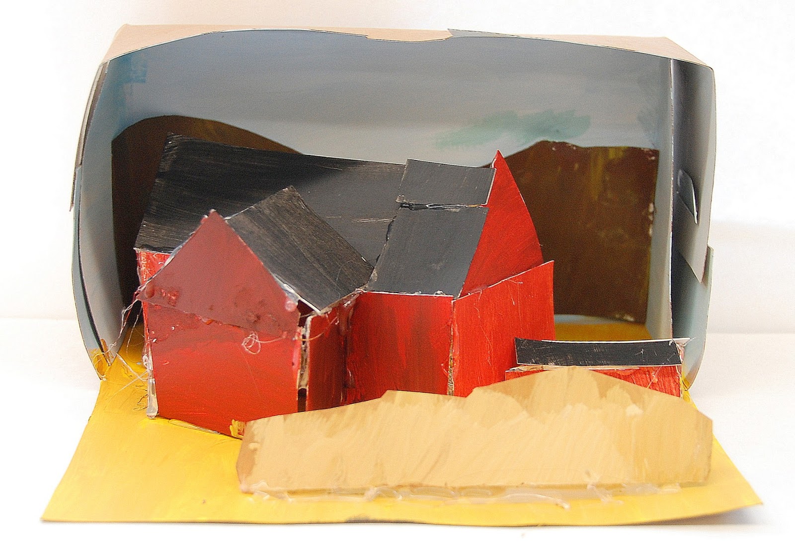 The New Hope Art Gallery: Middle School Art: 3-D Master Paintings