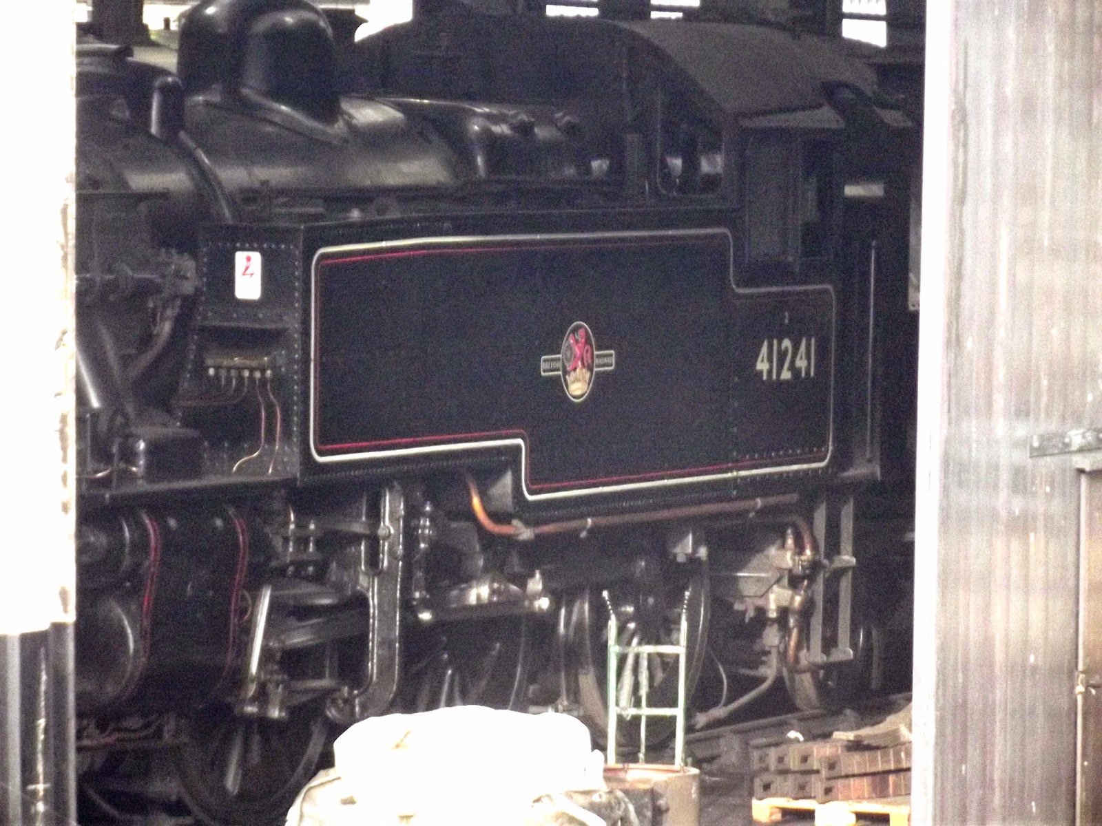 Steam Memories: Ivatt 41241 a last glimpse before stripping down
