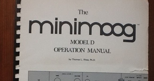 MATRIXSYNTH: Minimoog Model D Original Owner's Manual 1974 White Cover