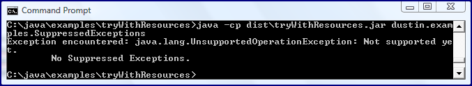Inspired by Actual Events: Java 7's Support for Suppressed Exceptions