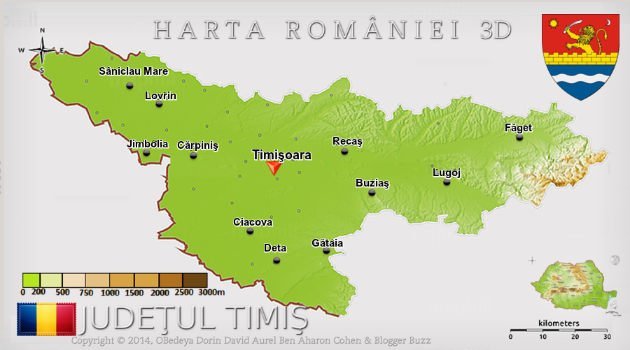 Harta României Grafică 3D Online - Blogger Buzz: Judeţele României ...