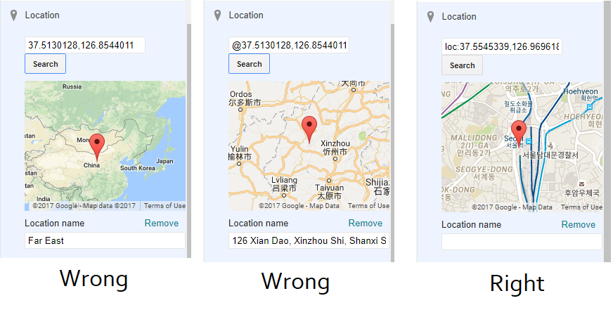 Map your Blogger posts' locations by coordinates