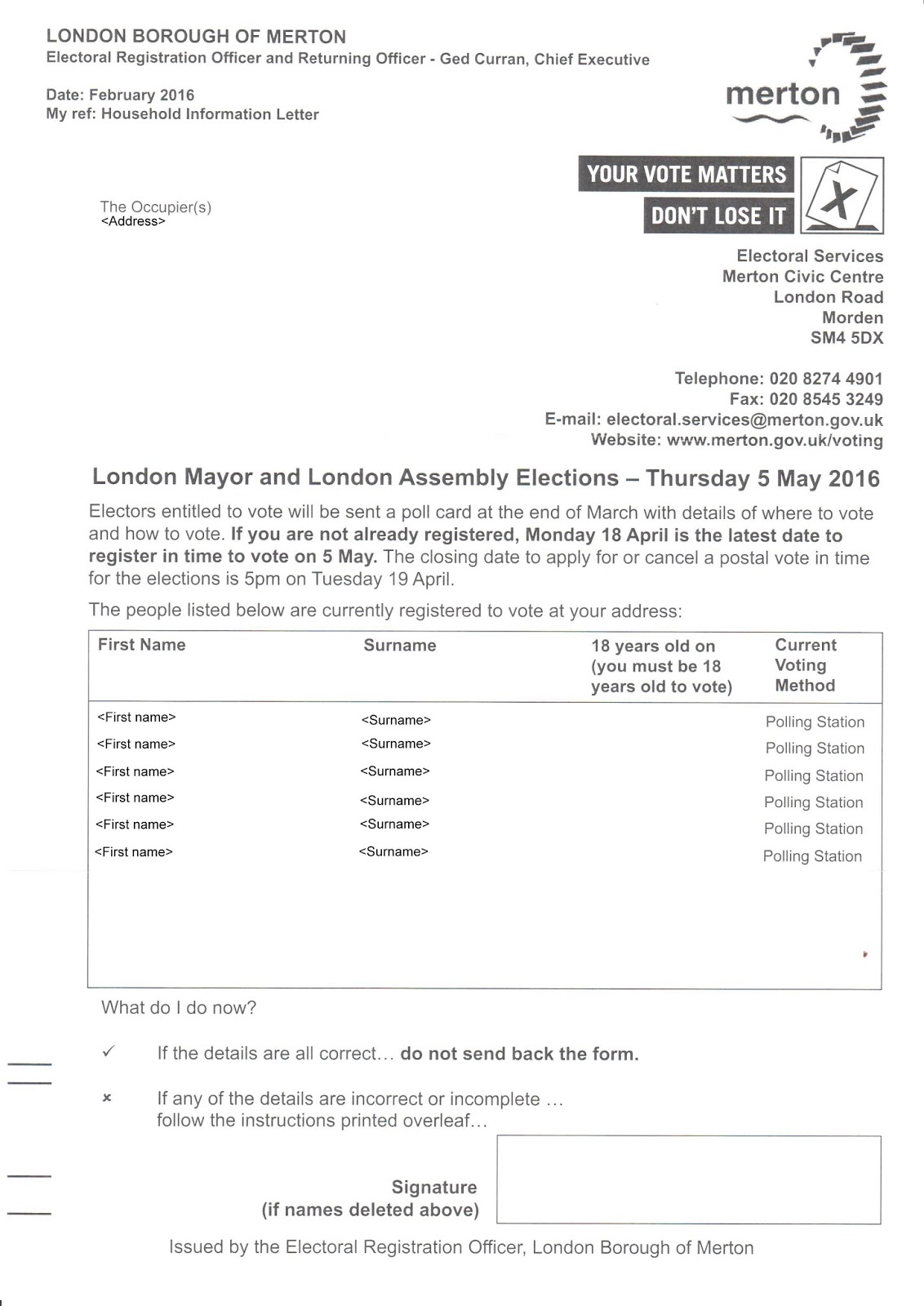 DMossEsq: Individual Electoral Registration = national identity register