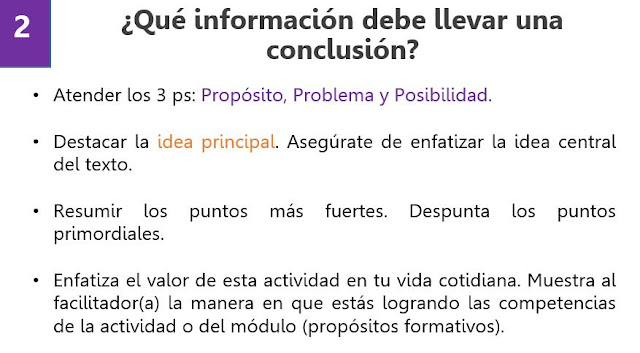 ¡Escribe tus conclusiones como un experto! ~ EnJoy-Recursos de Tutoría