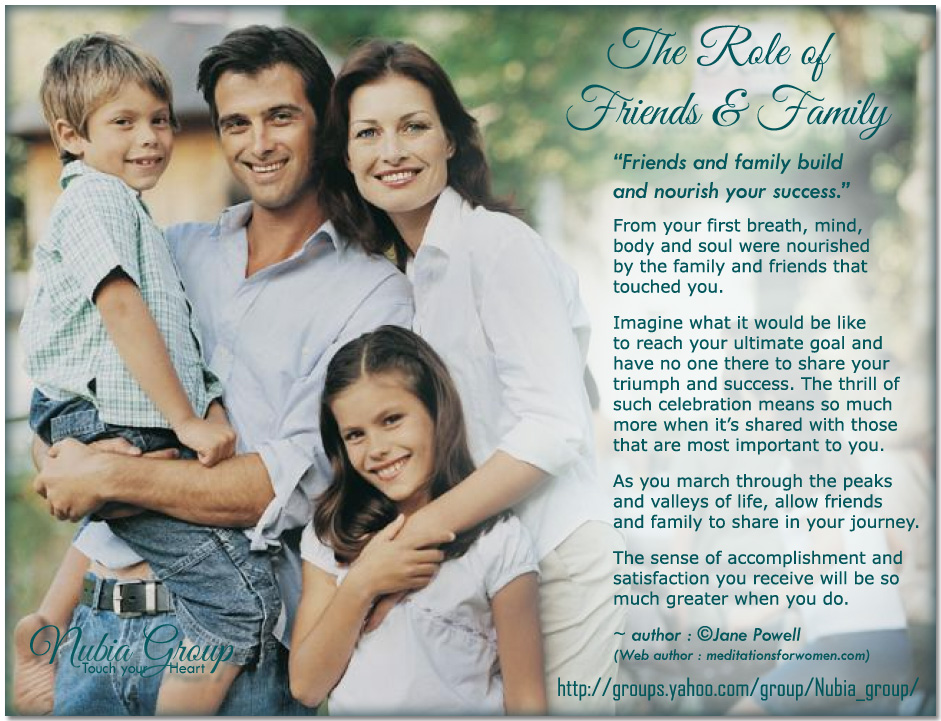 * Nubia_group Inspiration *: The Role of Friends & Family