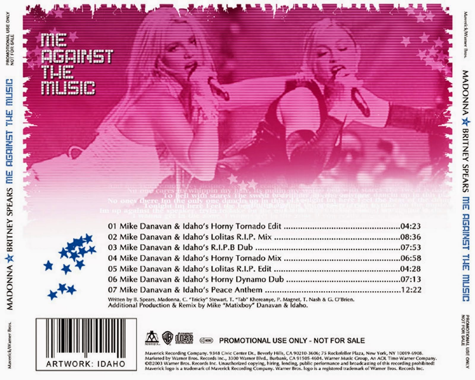 Madonna FanMade Covers: Me Against The Music - Mike Danavan & Idaho's ...