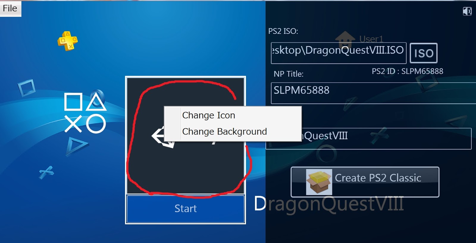 PS4 PS2のPKGを作成する方法(PS4 - PS2 Classics Gui)