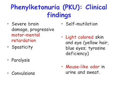 Pediatrics Notes: Clinical Manifestations of Classic Phenylketonuria (PKU).