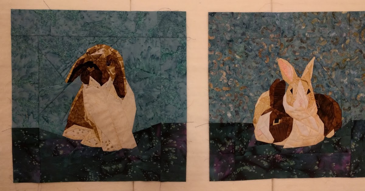 who-horns: Paper pieced bunnies