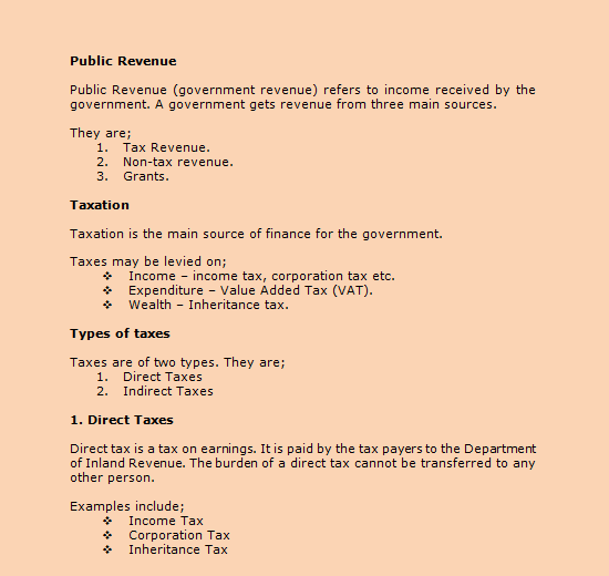 30: Types of Taxation