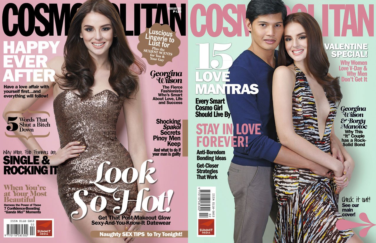 Cosmopolitan Philippines February 2012: Georgina Wilson and Borgy ...