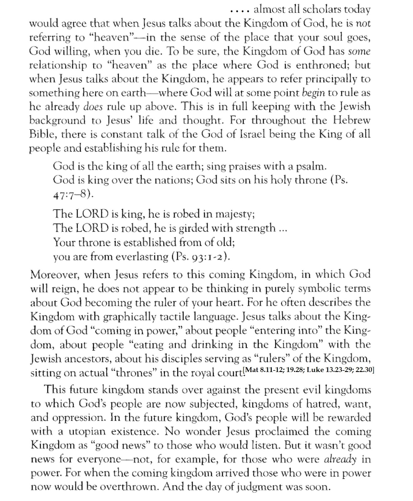 RF Bible Study: Jesus: Apocalyptic Prophet of the New Millennium, Ehrman.