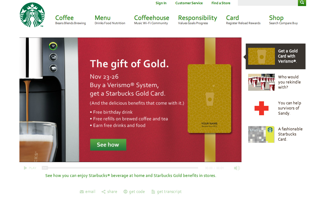 Starbucks Blog: Starbucks' Use of the Principles of Design