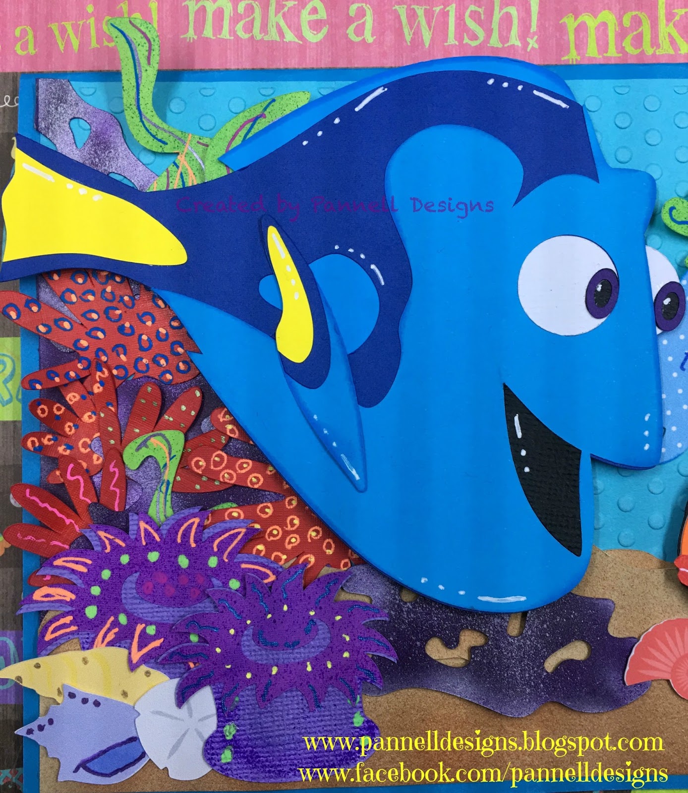 Pannell Designs - Paper Crafting: Dory & Merlin Birthday Card