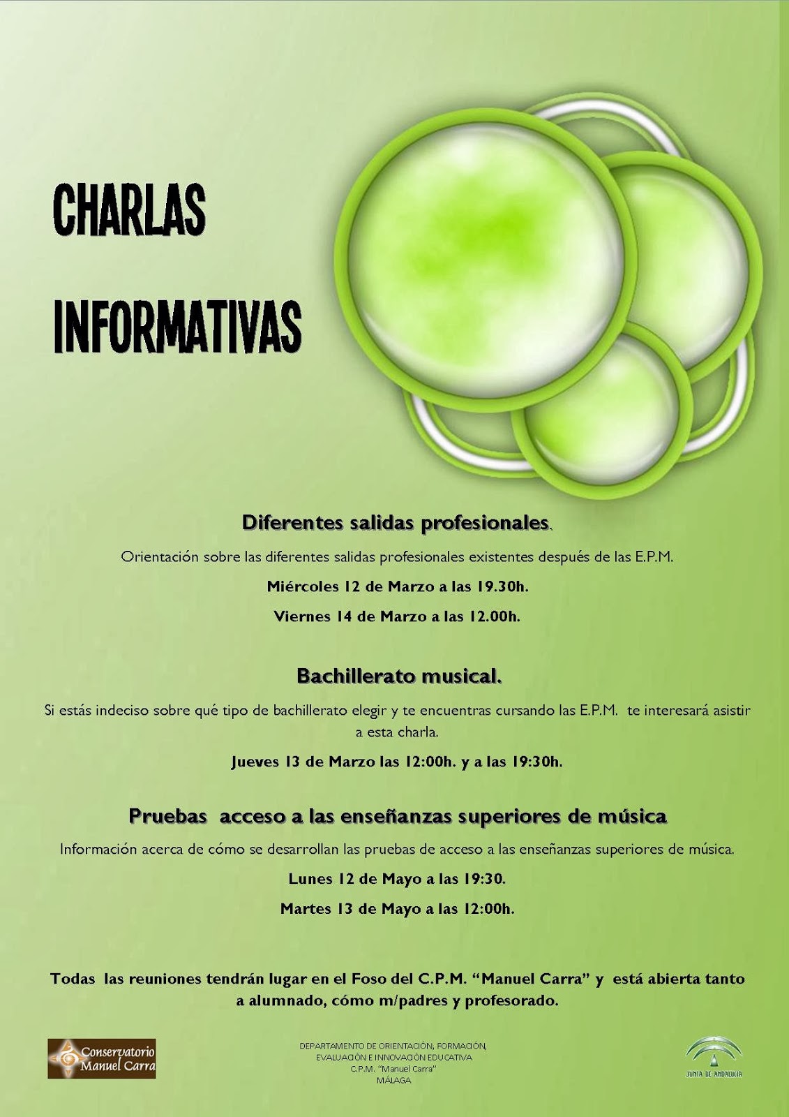 ofeicarra: Charlas informativas