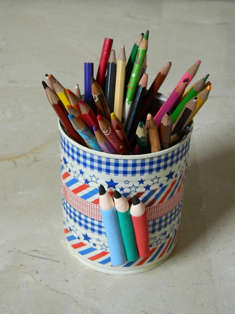 Botes decorados para lapices - Imagui