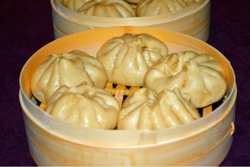 Mute Food: Panes chinos al vapor (pan baozi) rellenos de soja agridulce ...