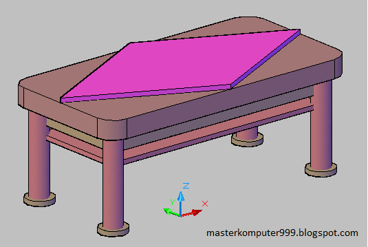 Mendesign Meja Dengan AutoCad | Dani-Komputer Blog