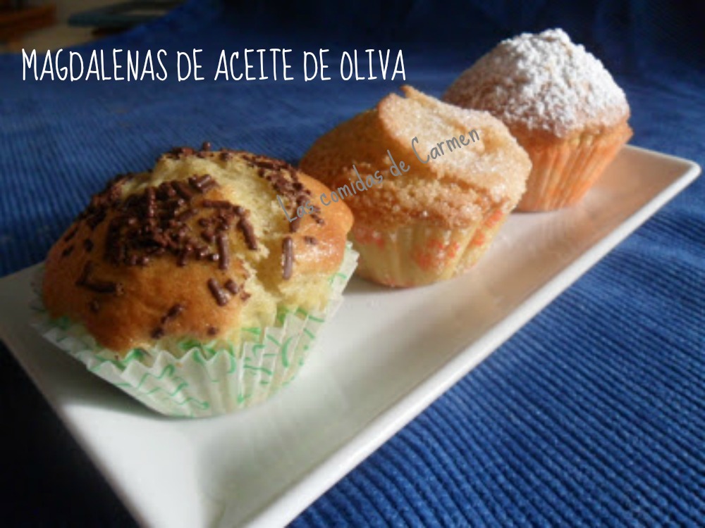 LAS COMIDAS DE CARMEN: MAGDALENAS DE ACEITE DE OLIVA