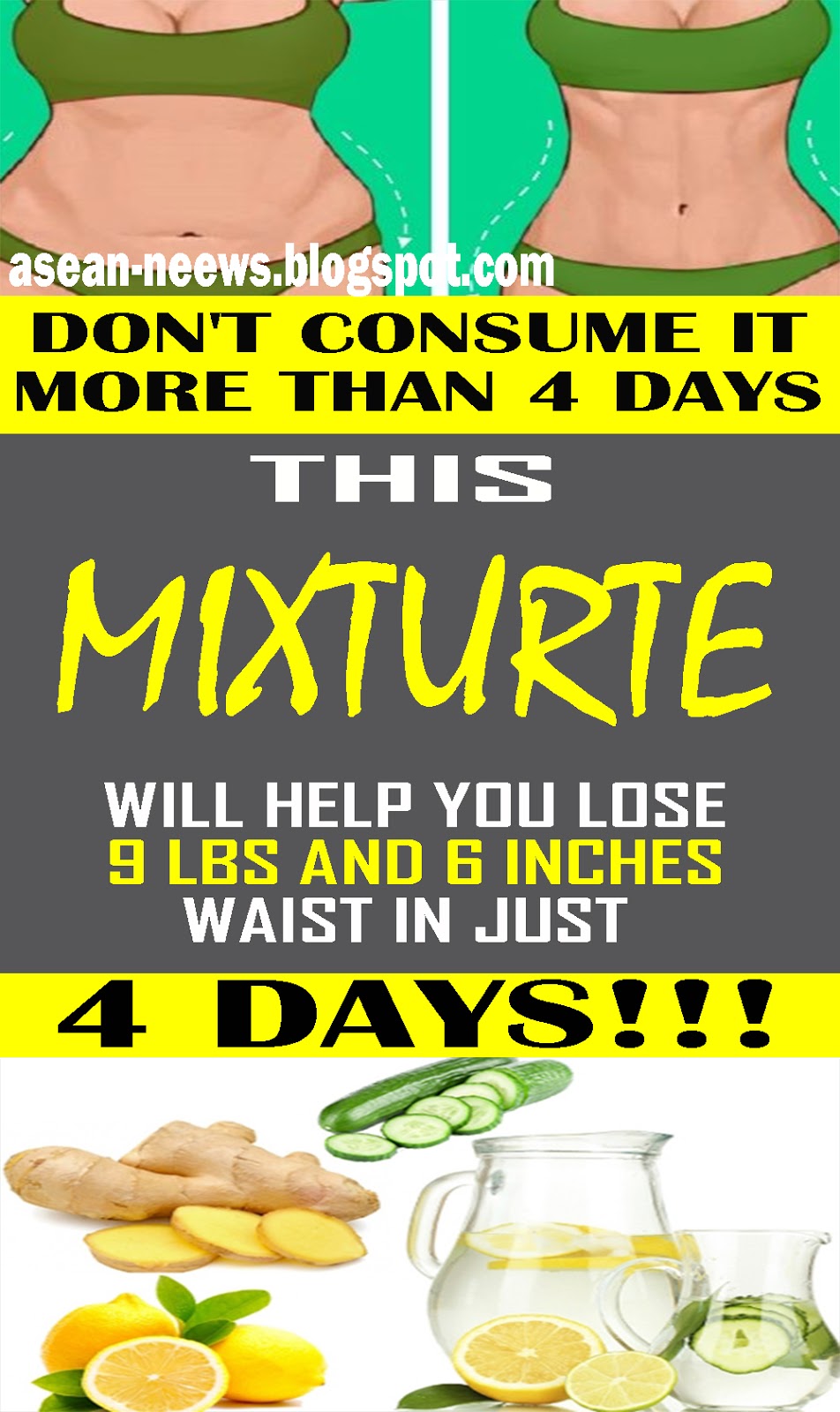 DON’T CONSUME IT MORE THAN 4 DAYS: THIS MIXTURE WILL HELP YOU LOSE ...