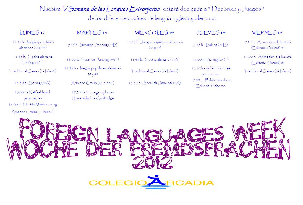 Primeros Pasos: V Semana de las Lenguas Extranjeras