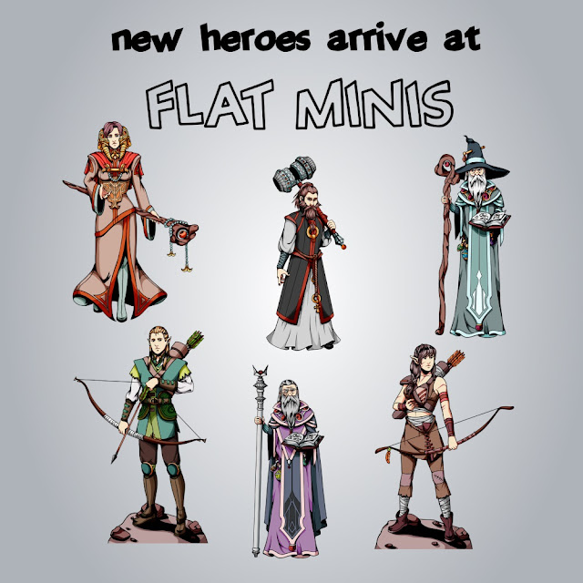 Wargame News and Terrain: Flat Minis: New Wargaming and Roleplaying ...