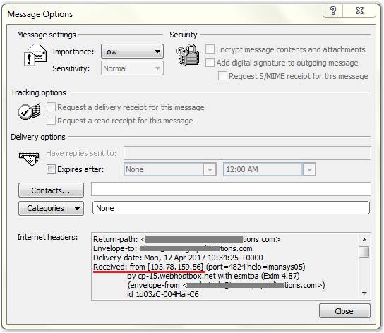 Track email to an ip address - privatepolf