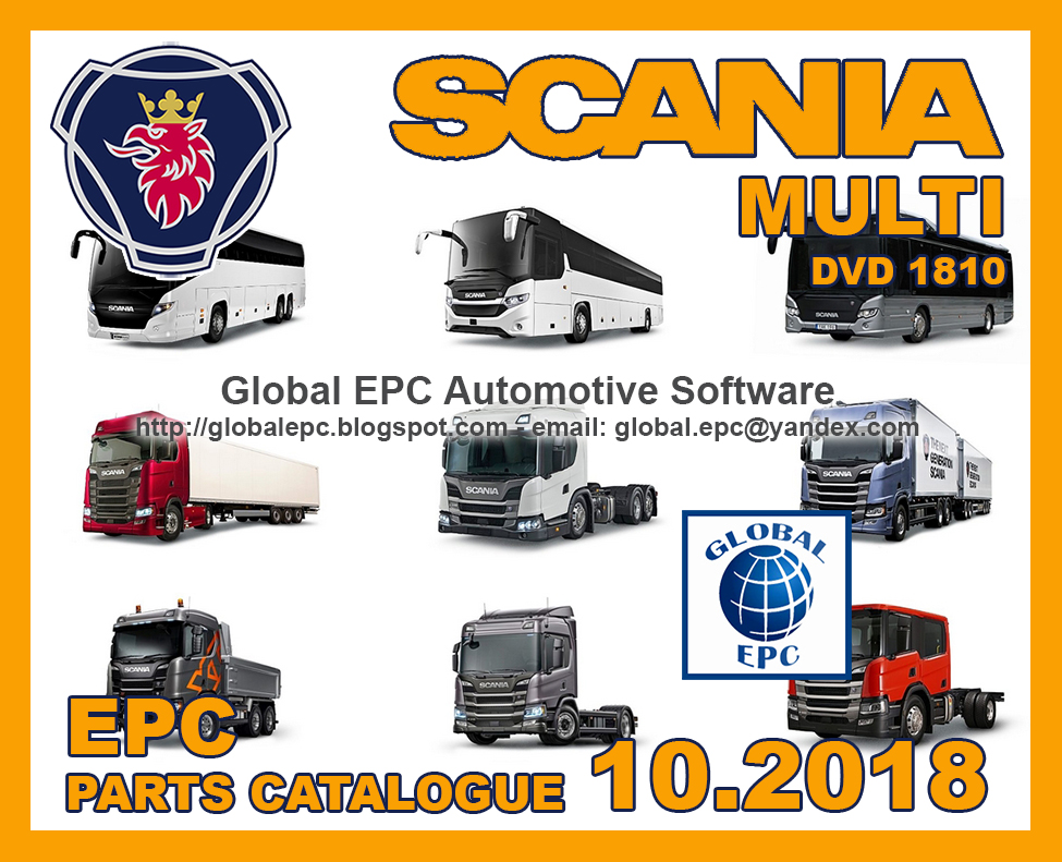 GLOBAL EPC AUTOMOTIVE SOFTWARE: SCANIA MULTI 10.2018 (DVD1810) TRUCKS ...