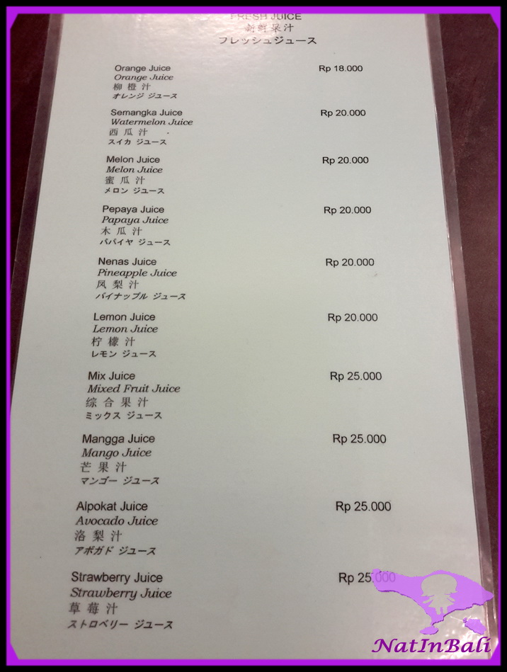 NatInBali: Kuta Plaza Restaurant