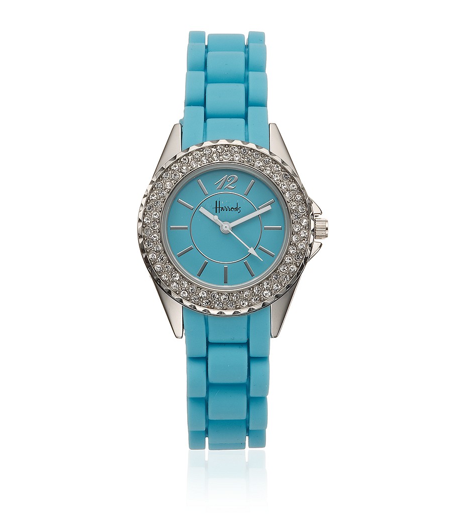 Harrods Light Blue Diamanté Watch - RM200 | Couture Stop Shop