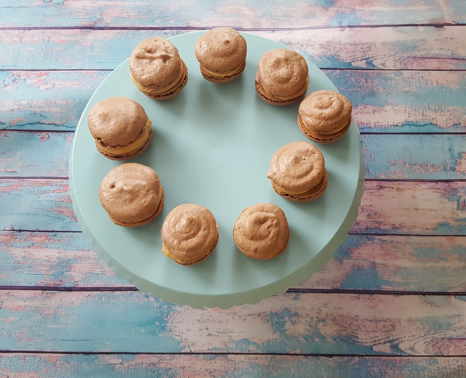 Chocolate Peanut Butter Macarons