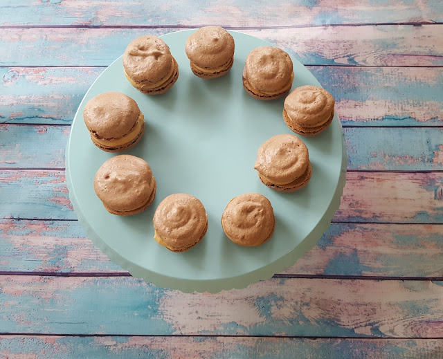 Chocolate Peanut Butter Macarons