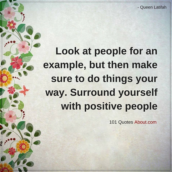 Look at people for an example, but then make sure to do things your way ...