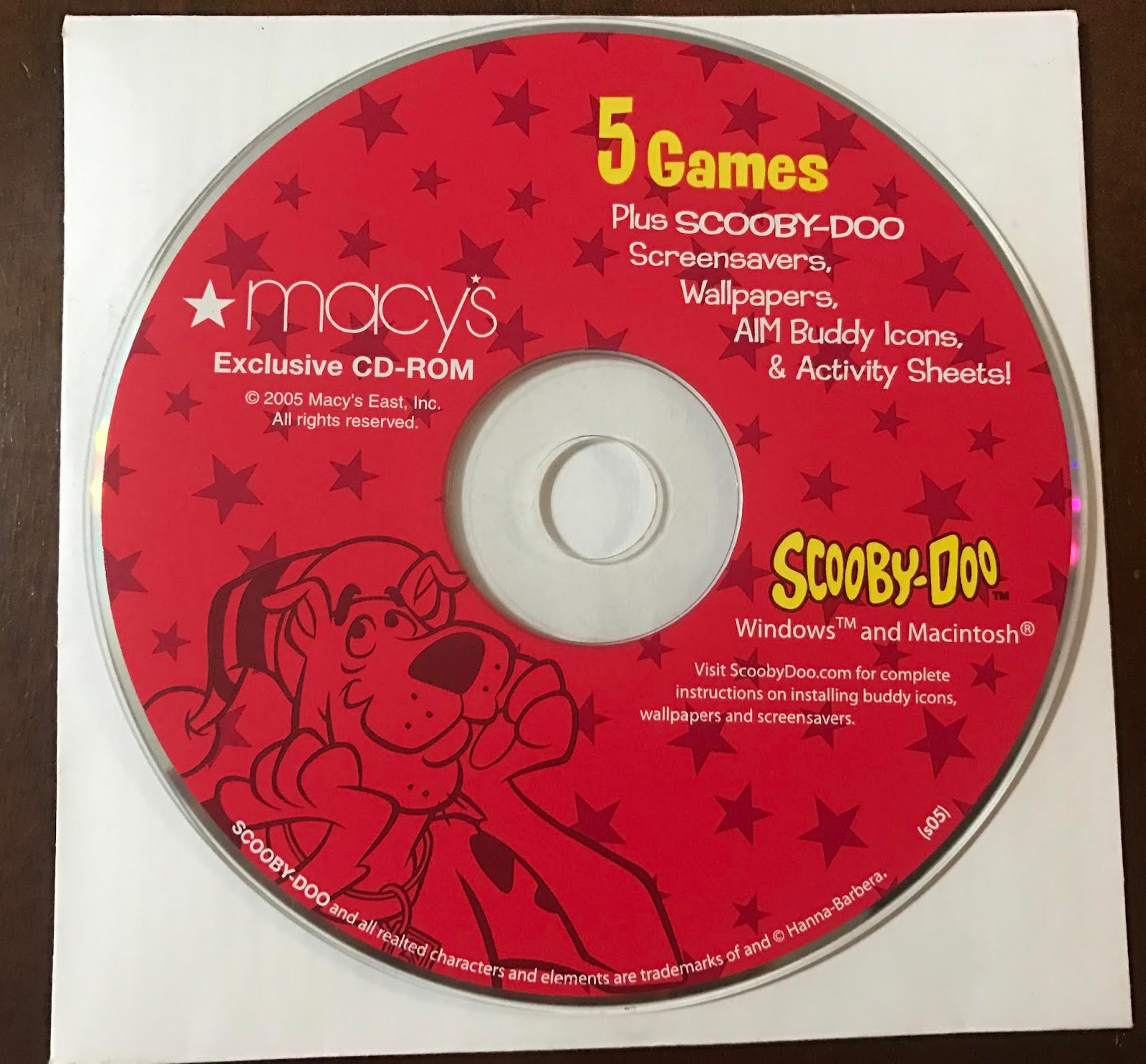 ScoobyAddict's Blog: My Scooby Stuff - Day 225 - Macy's Scooby-Doo CD-ROM