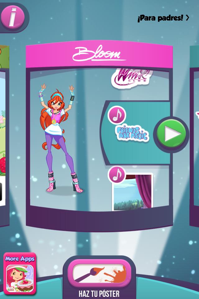 Nuevas imágenes de la app Winx Club: Rocks the World de Budge Studios ...