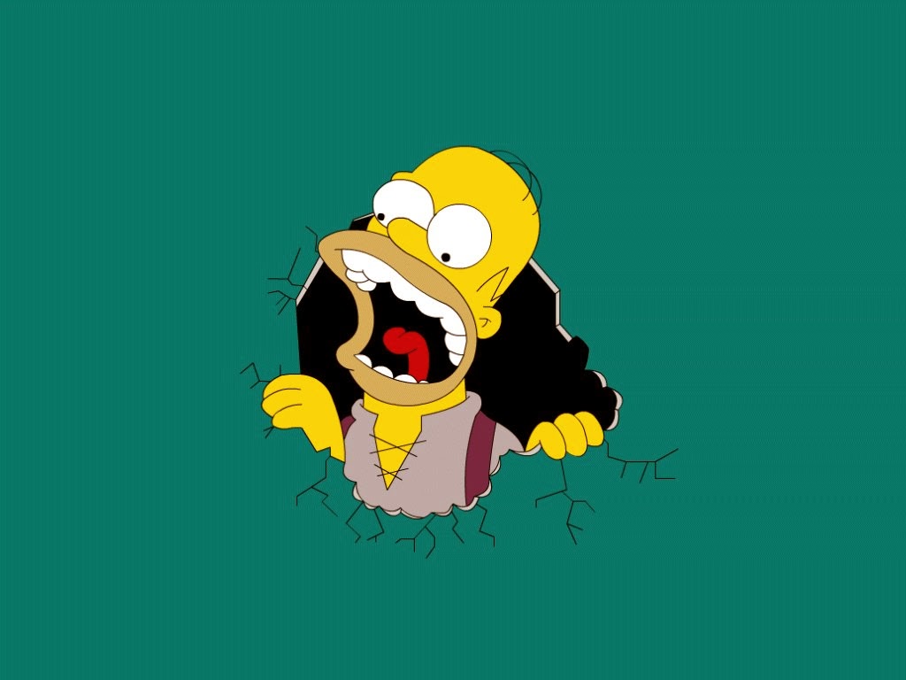 Homero Rompiendo Una Pared | JAH Imagenes - HD
