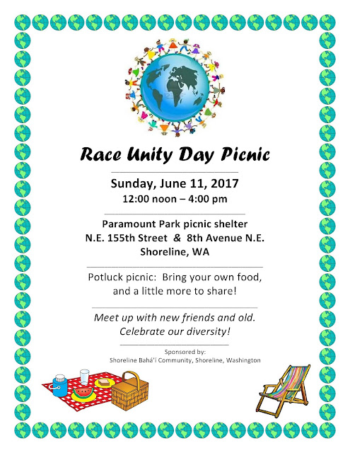 Shoreline Area News: Sunday - Race Unity Day Picnic