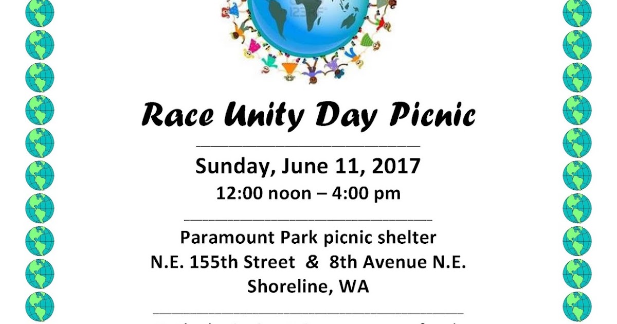 Shoreline Area News: Sunday - Race Unity Day Picnic