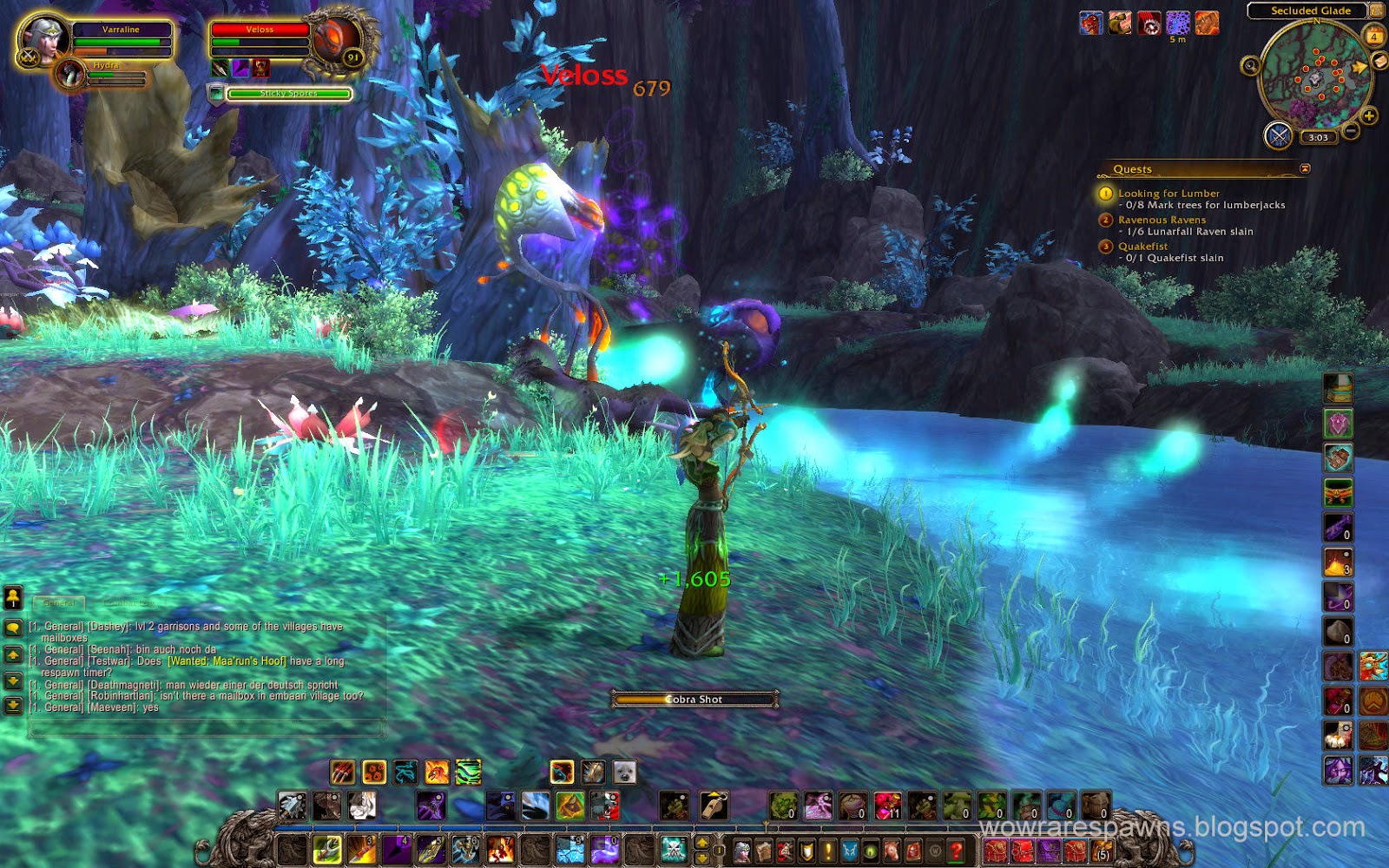 WoW Rare Spawns: WoD: Shadowmoon Valley Screenshots, Rares & Hunter Pet ...