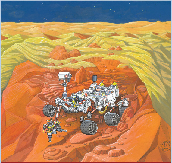 Suburban spaceman: NASA Mars Rover Curiosity appears in MAD Magazine
