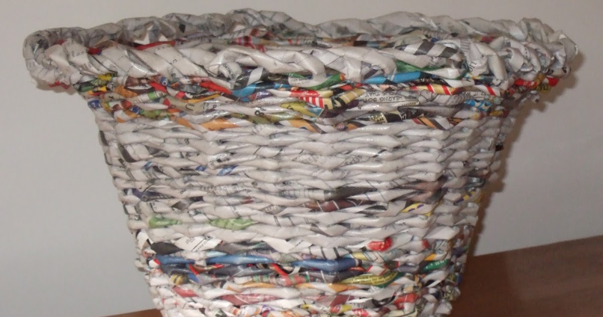 How to Recycle: Recycled Waste Paper Basket
