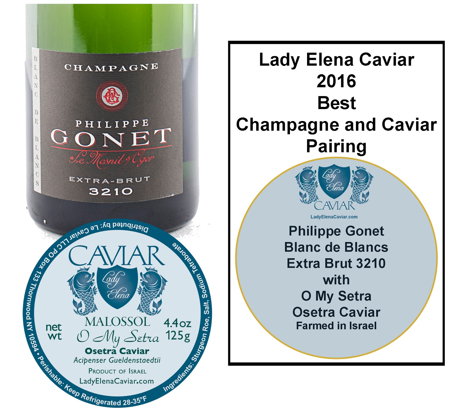 Lady Elena Caviar: 2016 Best Champagne and Caviar Pairing From Lady ...