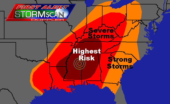 Storm Chasers Forecasts Severe Storm Risk For Starkville Ms