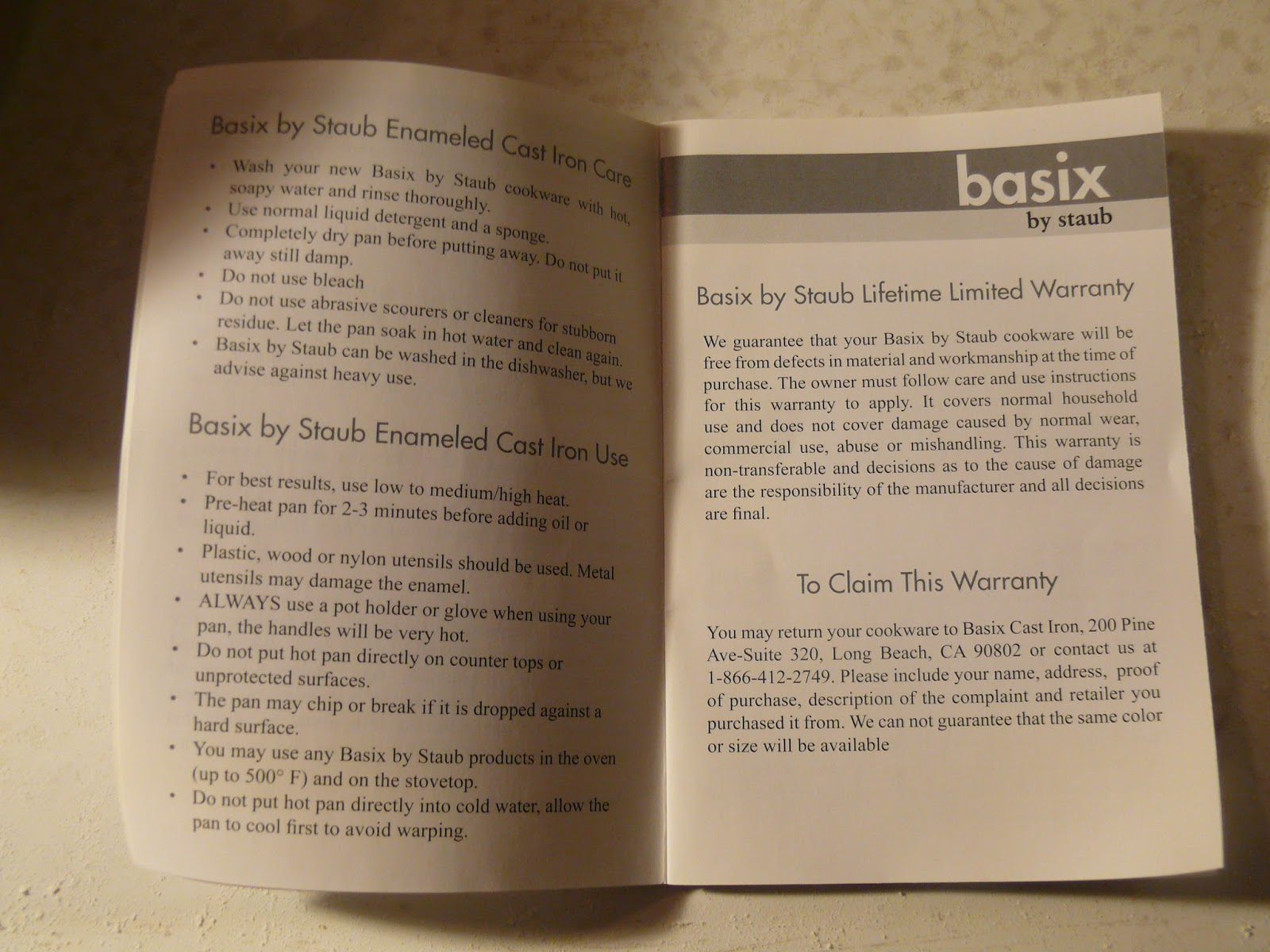 Basix by Staub Enameled Cast Iron Cookware